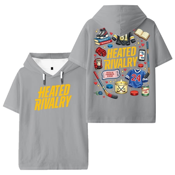 Heated Rivalry Tv Hooded T-shirt Short Sleeve Sport Tee Women Men ...