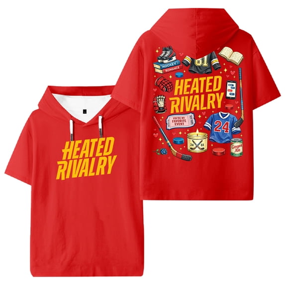 Heated Rivalry Tv Hooded T-shirt Short Sleeve Sport Tee Women Men ...
