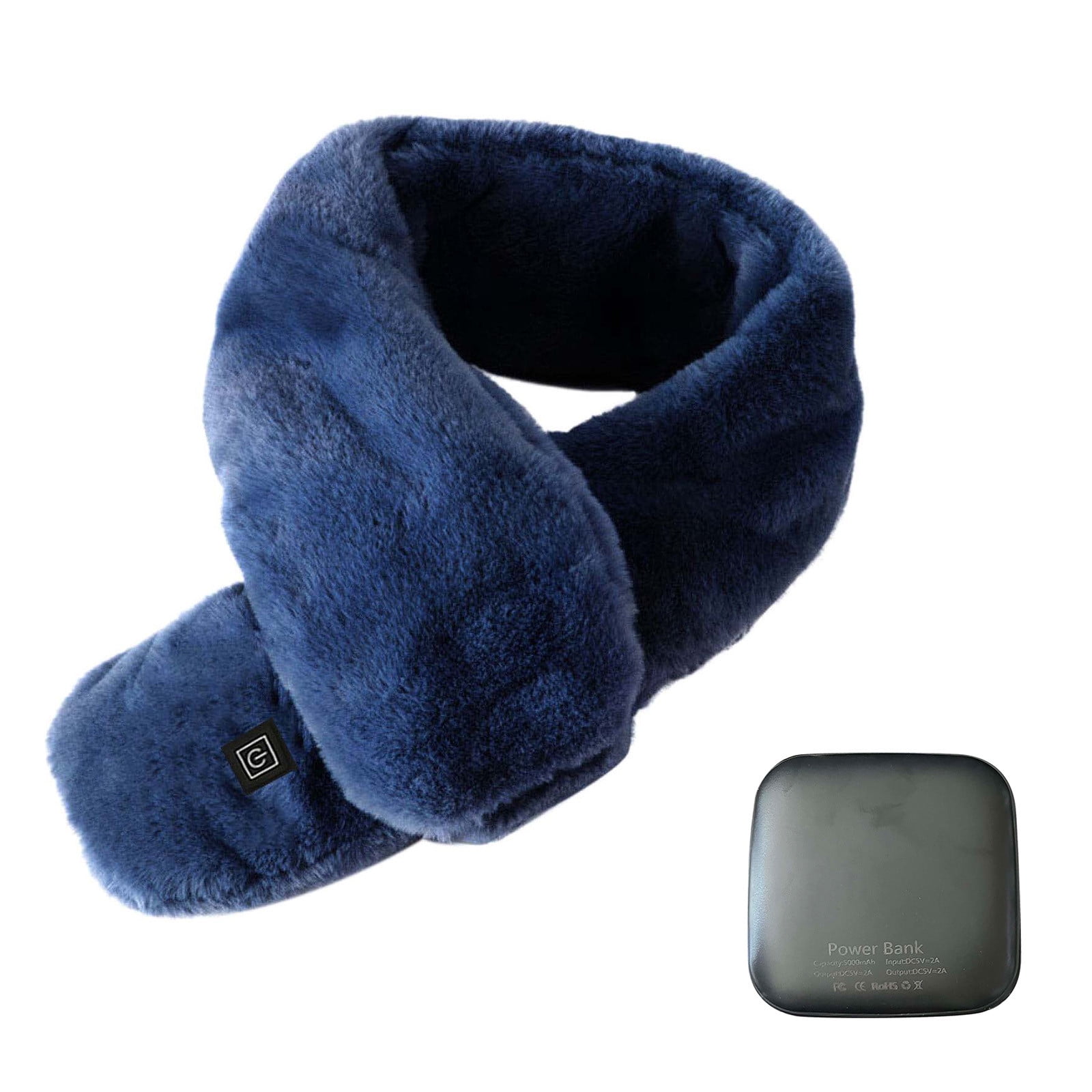 Heated Scarf for Men and Women with Power Bank - Winter Soft Warm USB ...