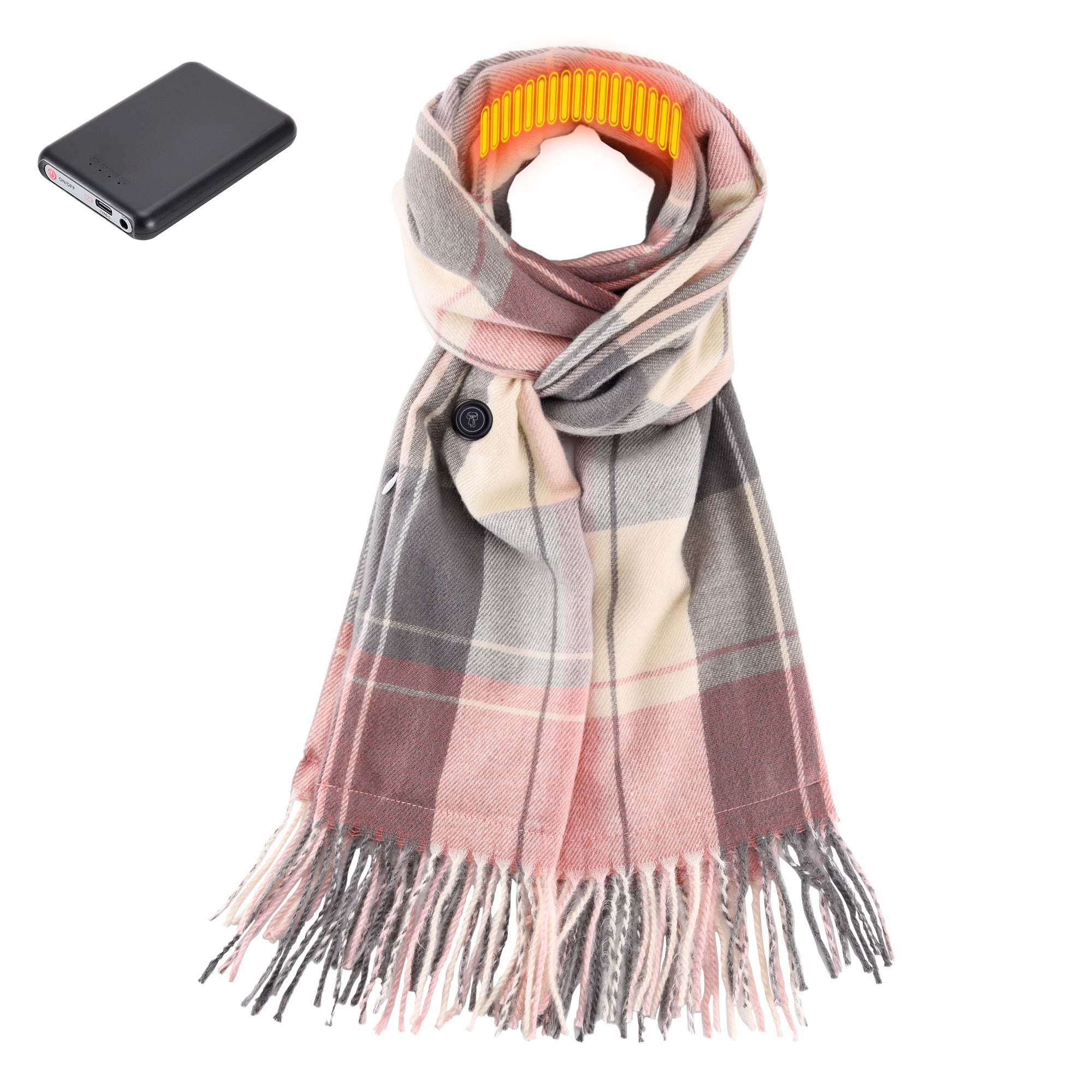 Heated Scarf for Women/men, Electric Heating Scarf with 5500mAh Battery ...