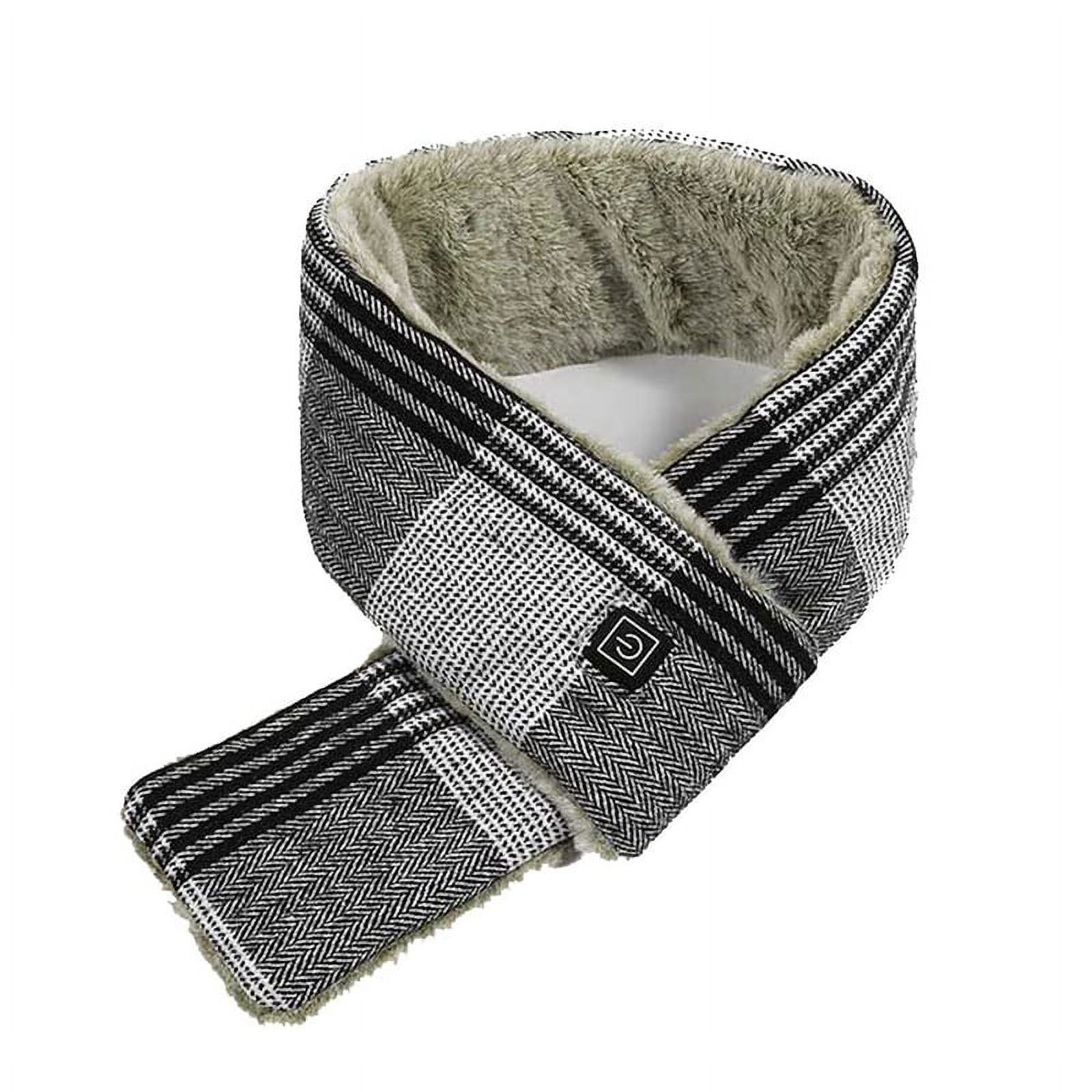 Heated Scarf with 3 Heating Levels, Rechargeable USB Heated Scarf Warm ...