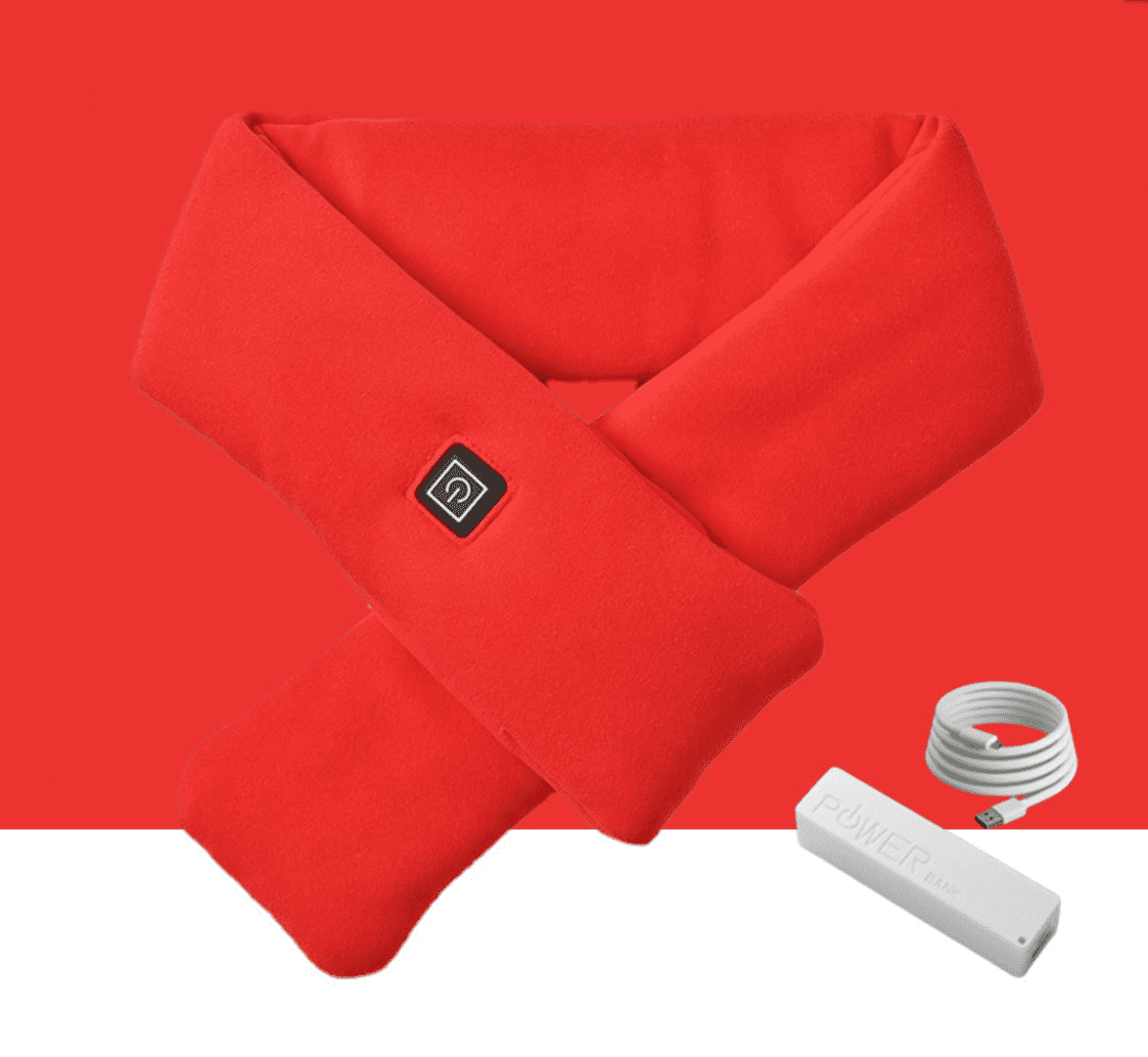 Heated Scarf with 3 Heating Levels,USB Heating Scarf Warm Winter Scarf ...