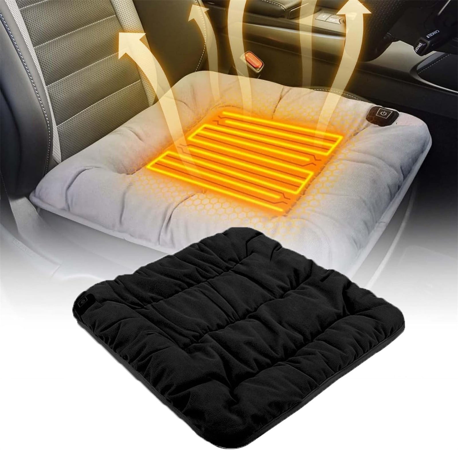 Heated Seat Cushion Black,Heated Seat Cushion 2025 New Usb Powered ...