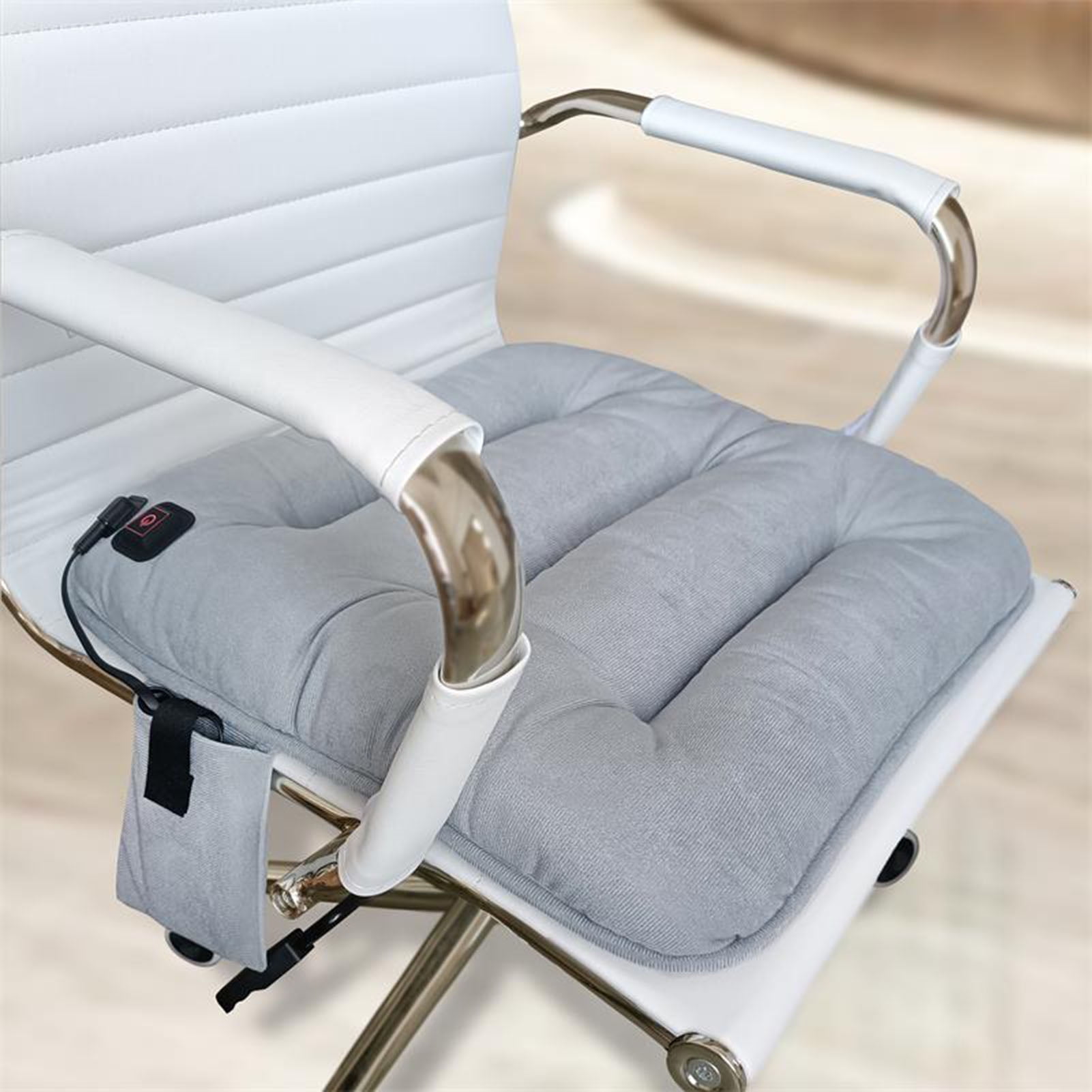 Heated Seat Cushion with 3 Temperature Levels Washable 4 Hours Auto Off ...