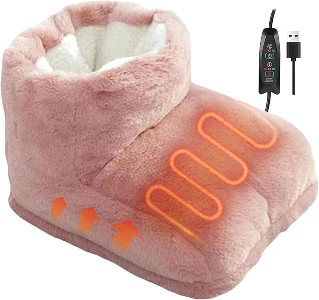 Heated Slippers, Electric Heated Foot Warmer with Adjustable ...