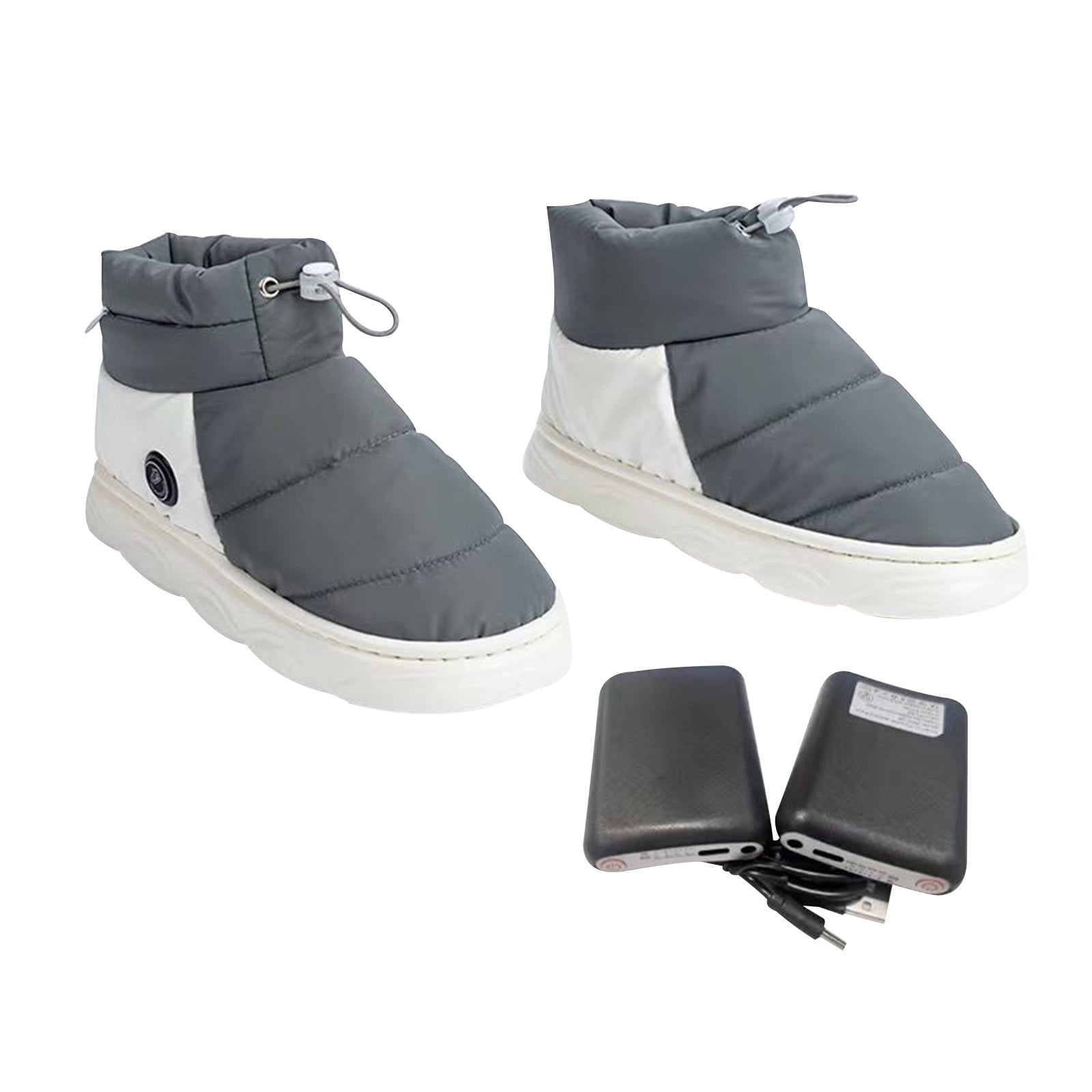 Heated Slippers Thermal Shoe Boots for Women Men,Non-slip Wireless Foot ...