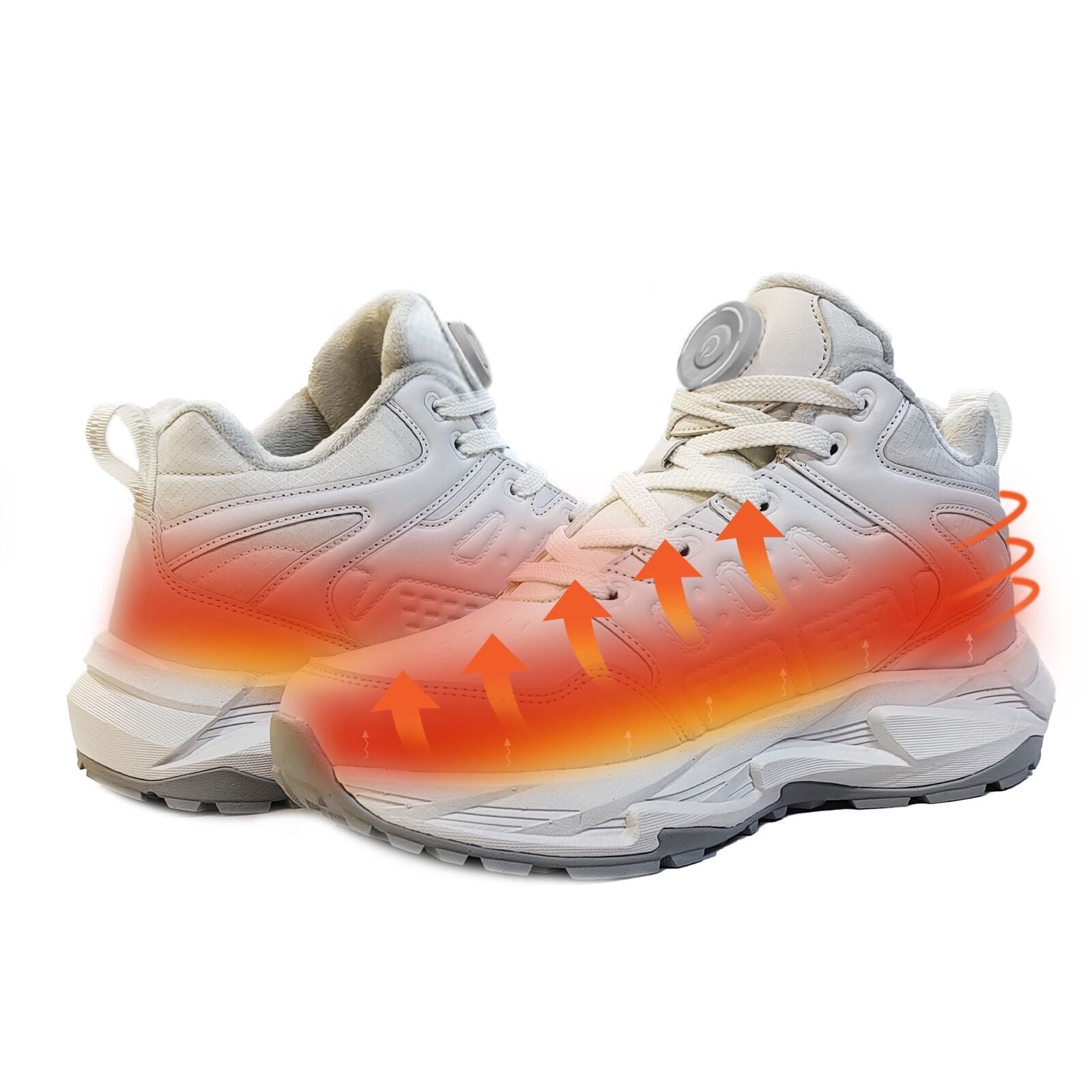 Heated Sneakers for Men and Women,Electric Foot Warmer,Winter Snow ...
