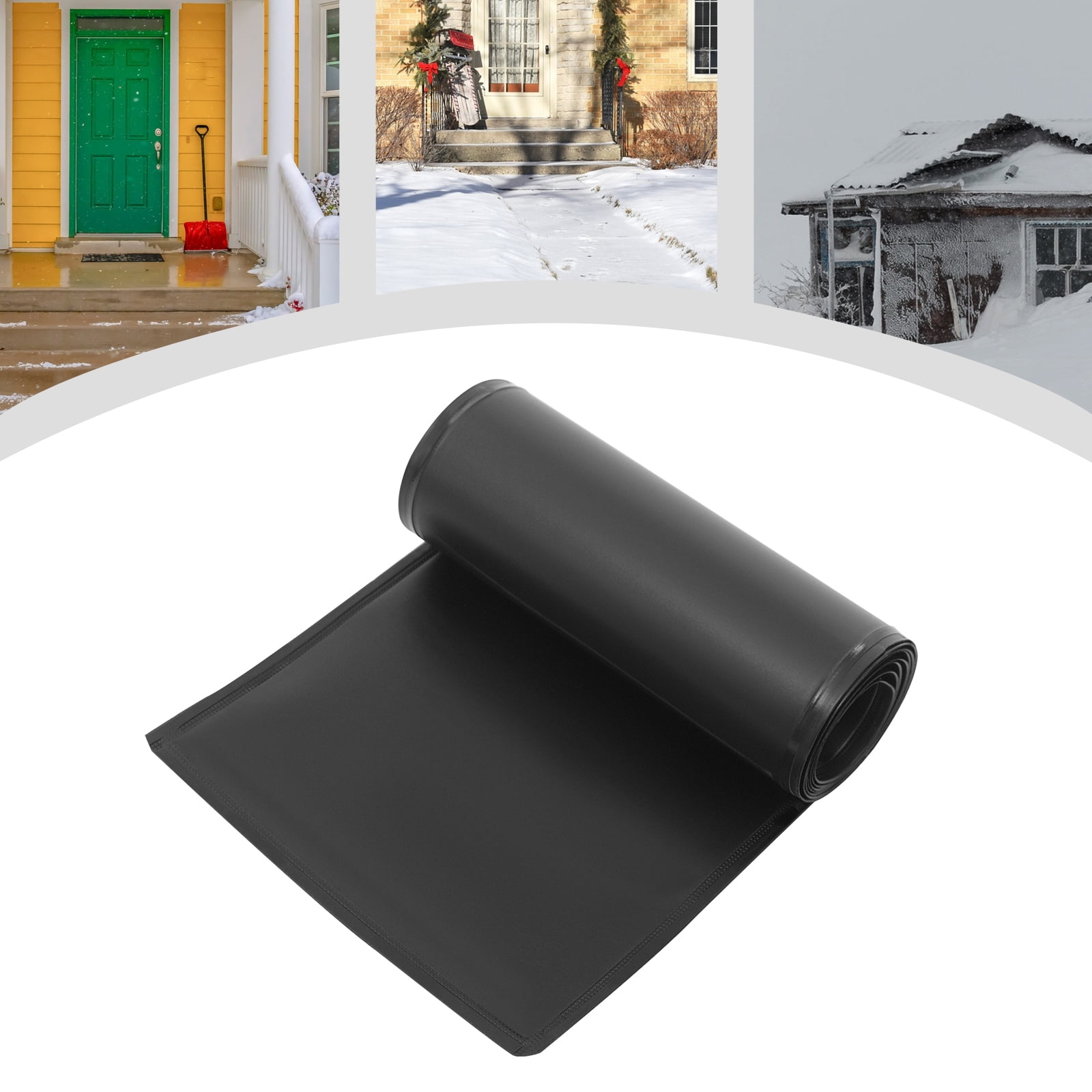Heated Snow Melting Mat, 10ft x 13in PVC Snow Melting Mat, Snow and Ice ...