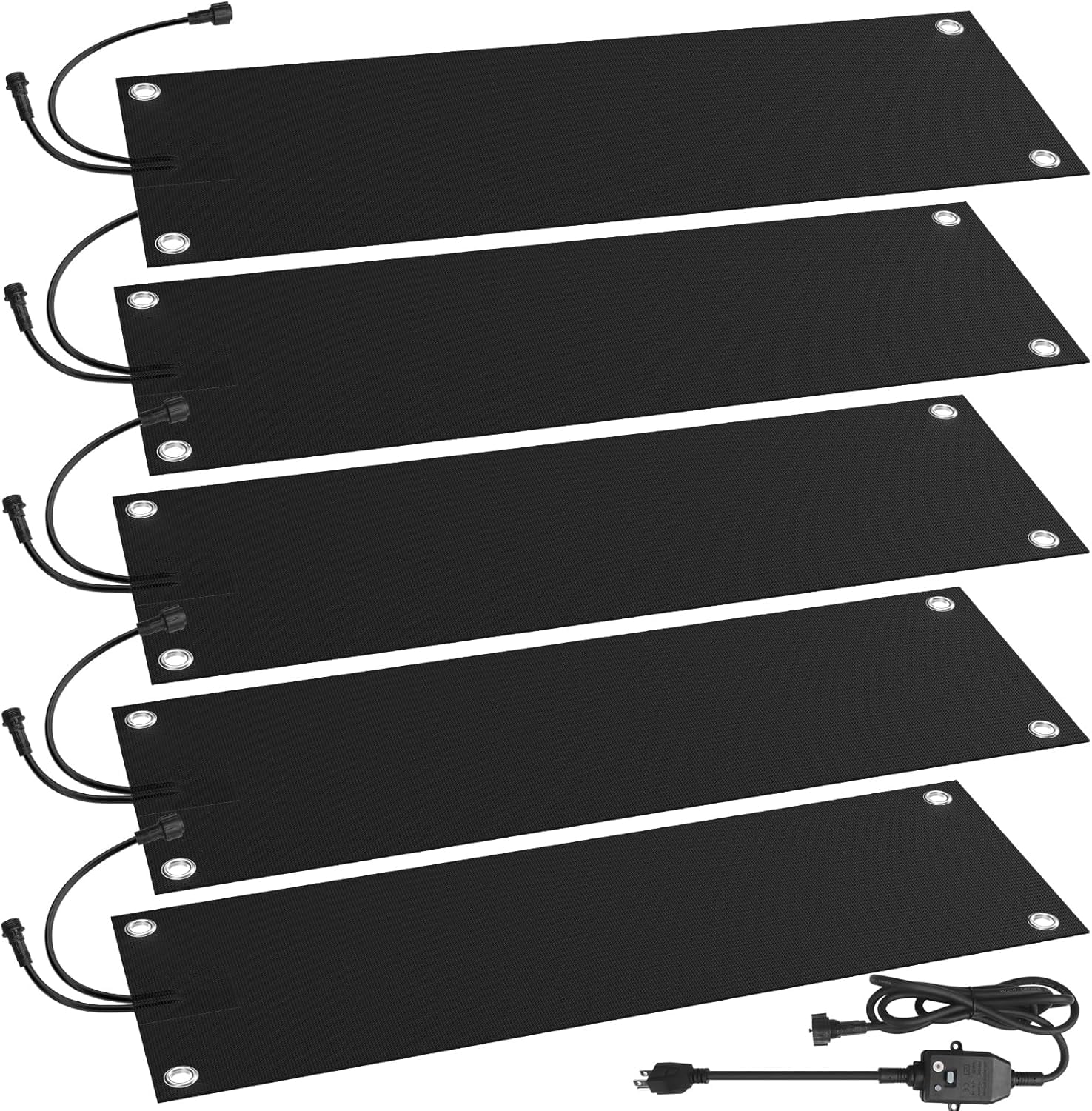 Heated Snow Melting Mats, 10 x 30 in No-Slip Rubber Heated Outdoor Mats ...
