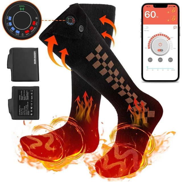 Heated Socks with App Control,7.4V Electric Heated Socks for Men Women ...