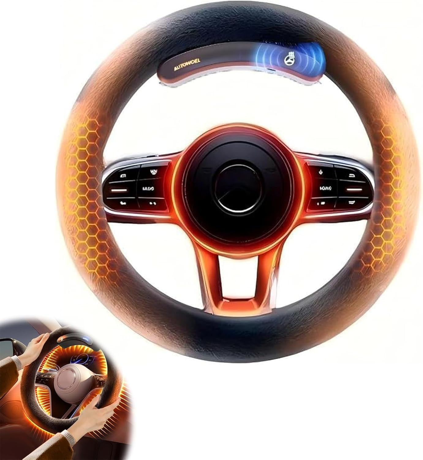 Heated Steering Wheel Cover Wireless,Heated Steering Wheel Cover ...