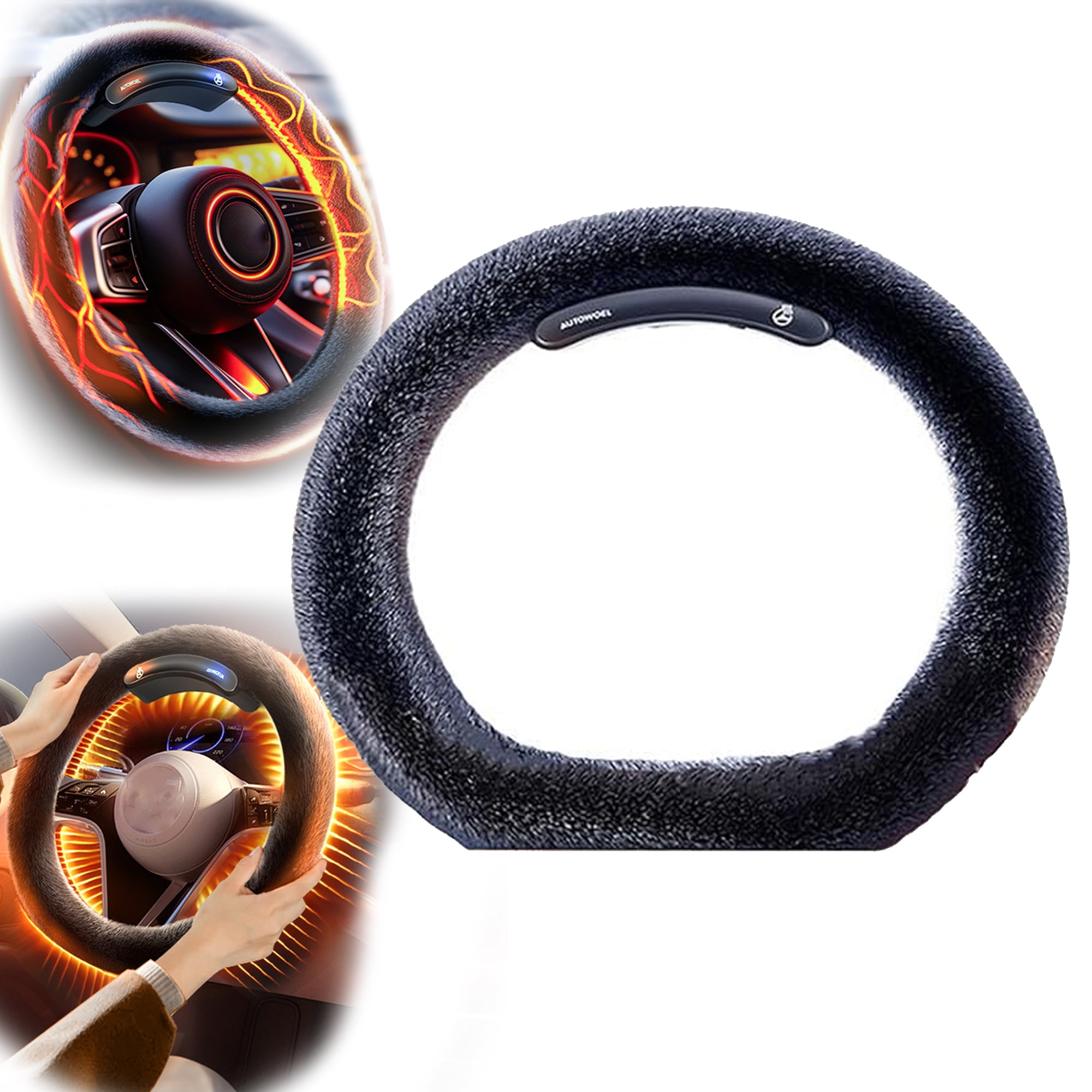 Heated Steering Wheel Cover Wireless Rechargeable,Steering Wheel Cover ...