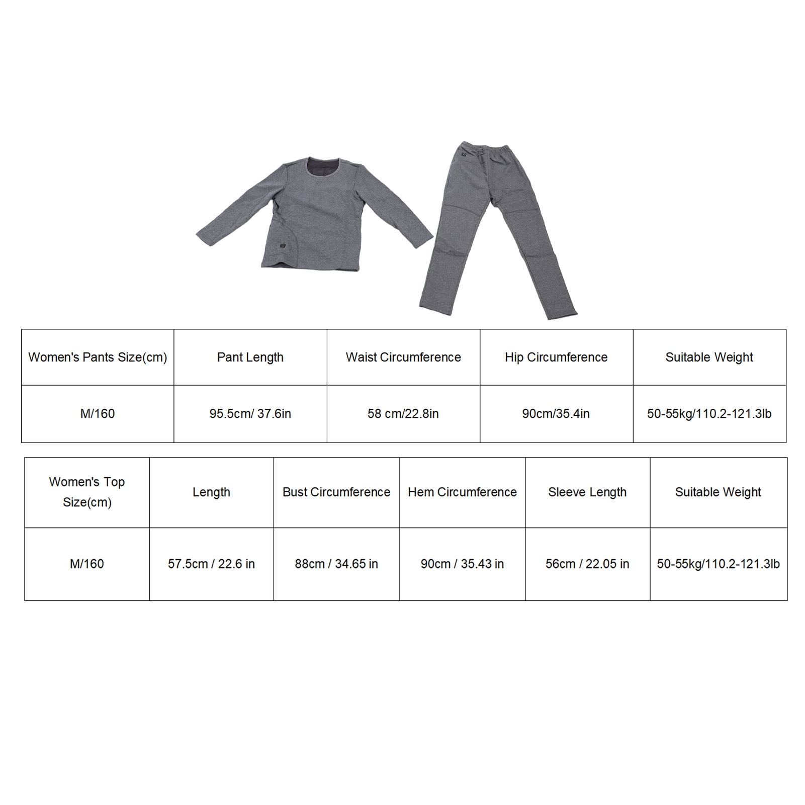 Heated Thermal Top Bottom Set, Multi,Zone Heating For Knees, Thighs ...