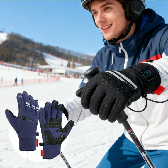 Heated Thermal Touchscreen Glove Liners with Rechargeable Battery for ...