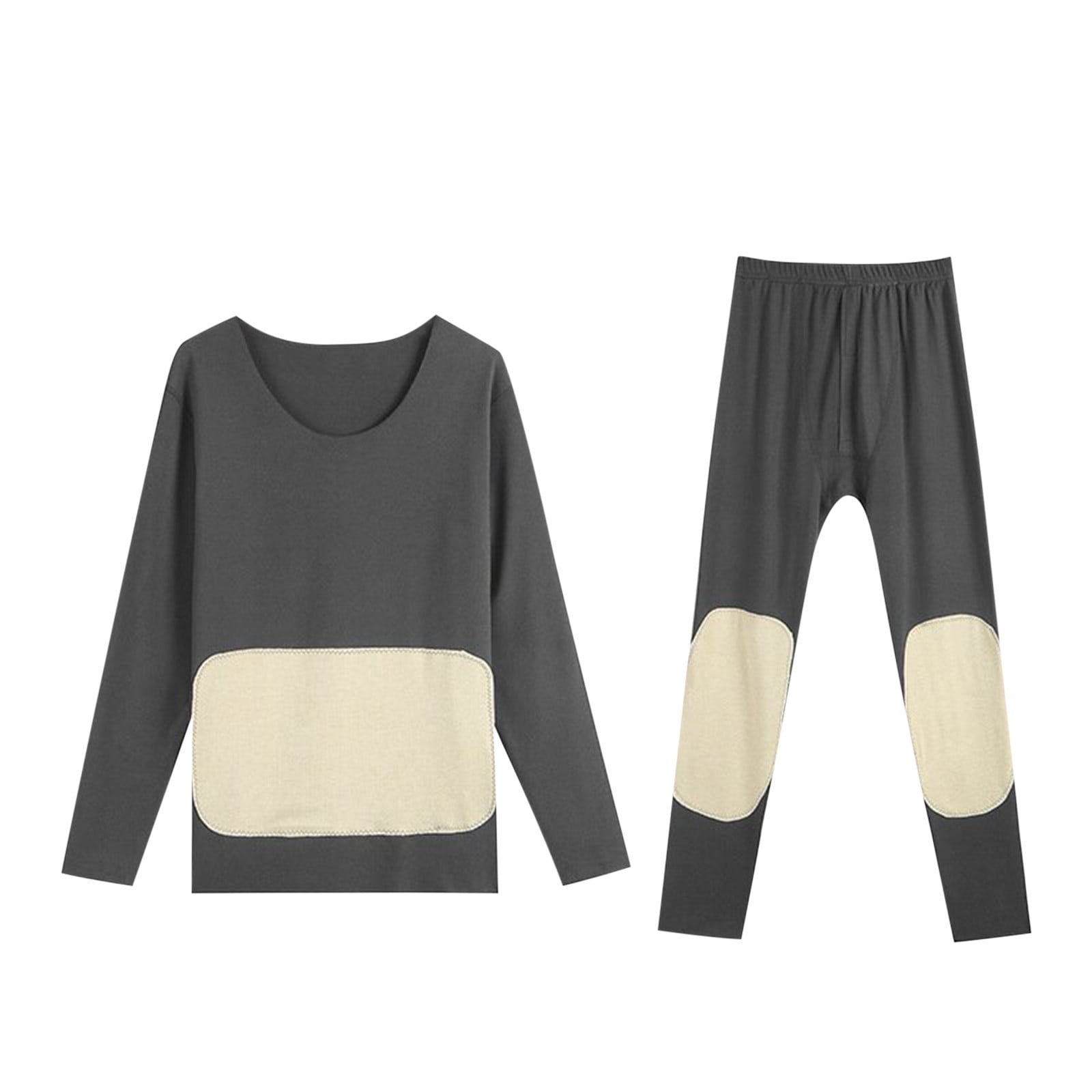 Heated Thermal Underwear for Men Electric 2 Piece Thermal Sets Long ...