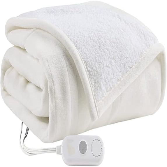 Heated Throw Blanket - Reversible Fleece to Electric Blanket, Fast ...