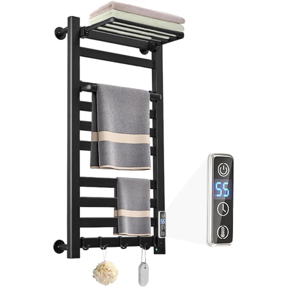 Heated Towel Rack for Bathroom Towel Warmer Racks Wall Mounted with ...