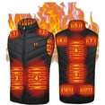 Heated Vest Dual Control Heating USB Heated Vest 11 Area Intelligent ...