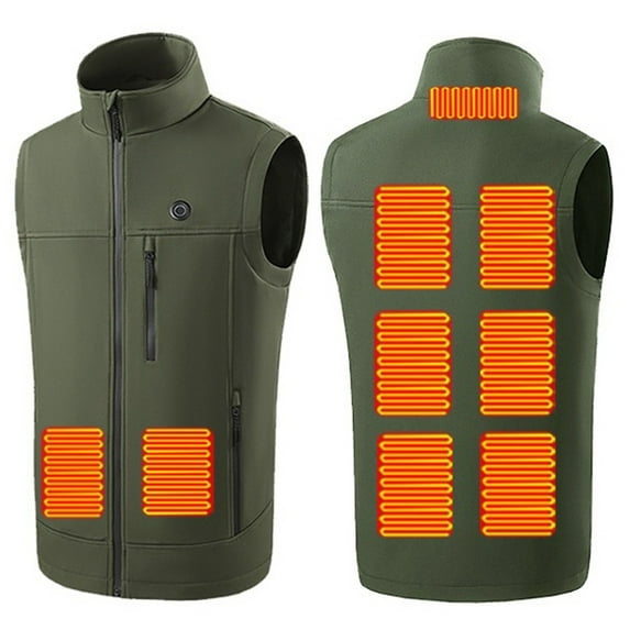 Heated Vest Mens 27 Heat Zones Fast Warm Up Heated Vest Outerwear ...