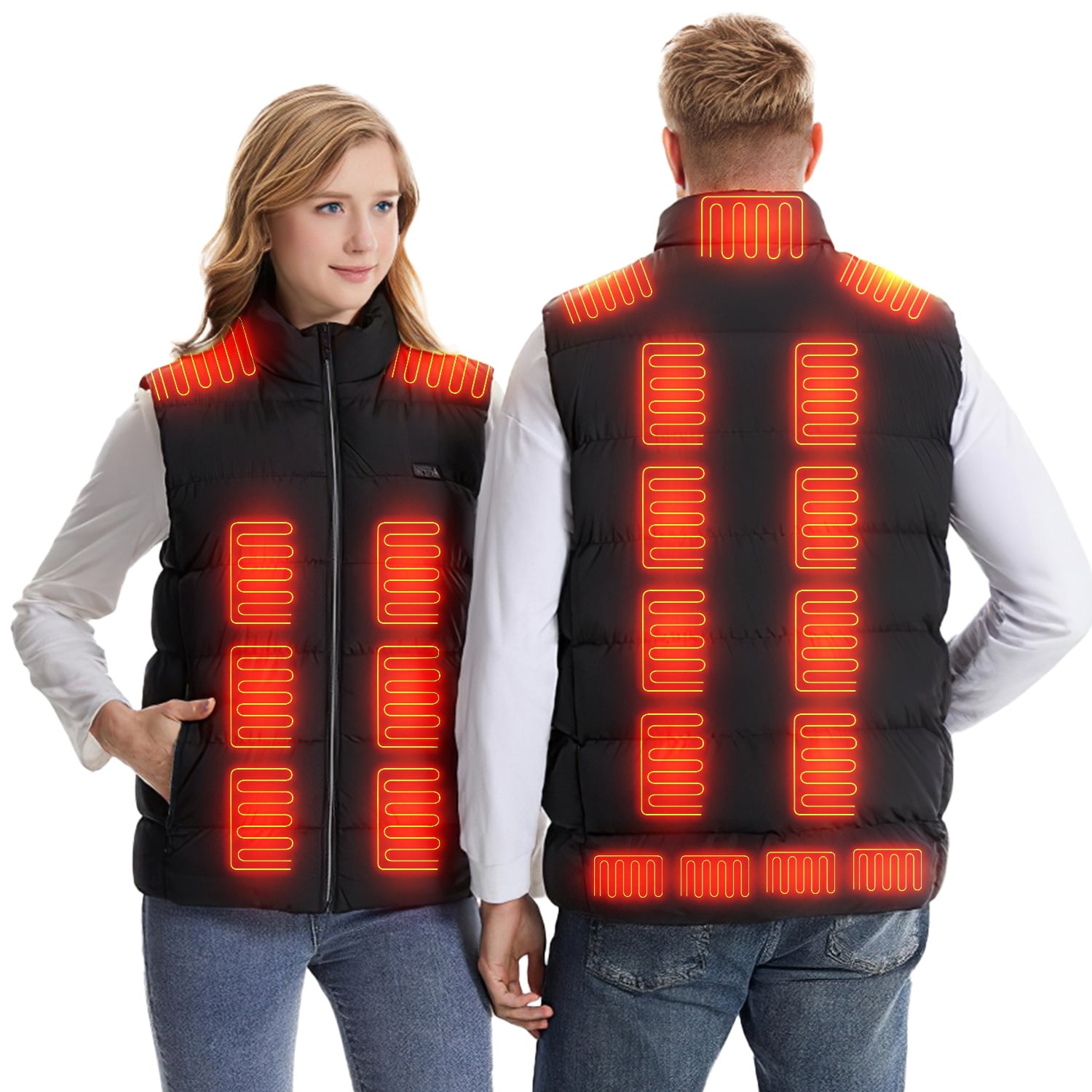 Heated Vest for Men Women, Electric USB Jacket with 23 Heating Zones 3 ...