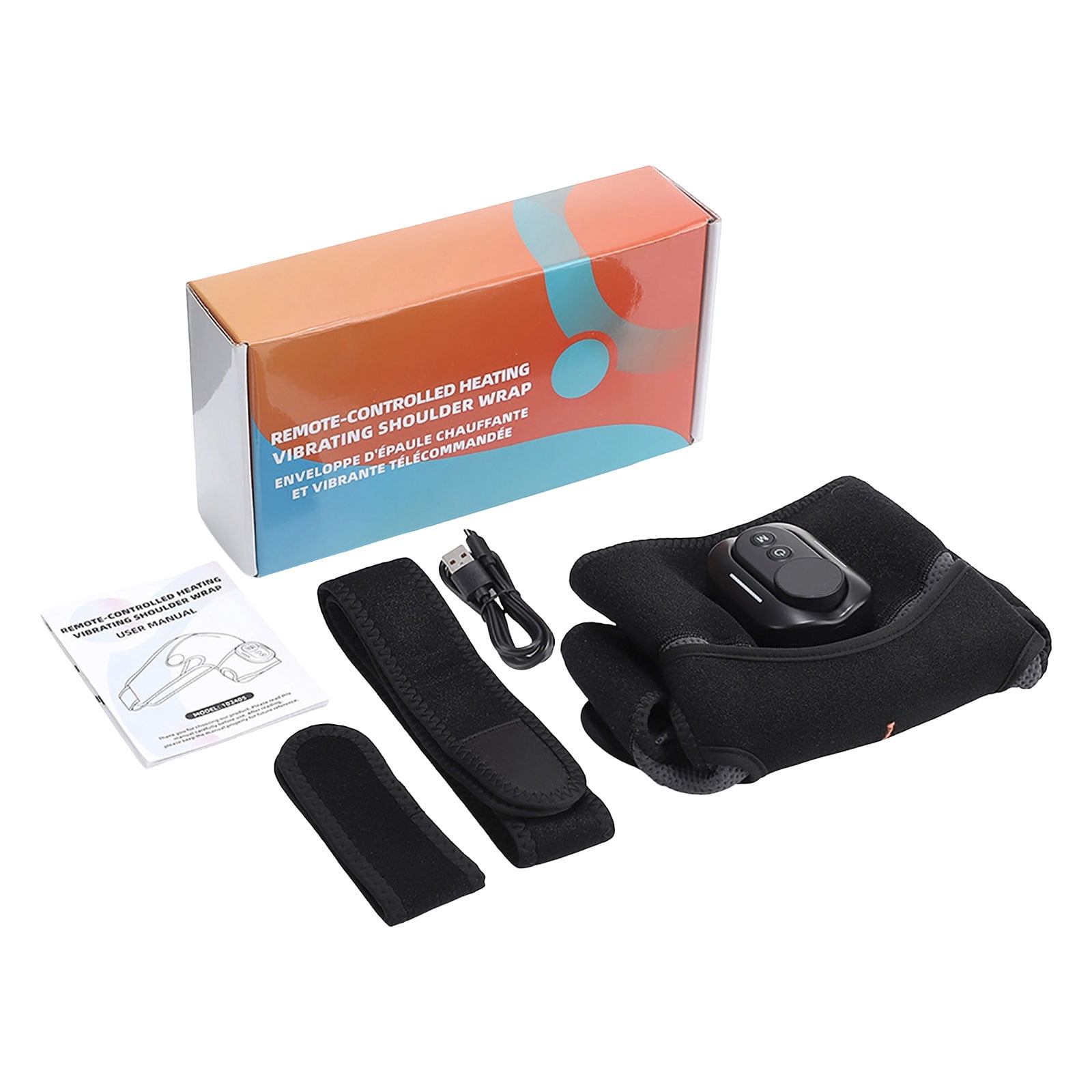 Heated Vibrating Shoulder Pads with Remote Control, Wireless Magnetic ...