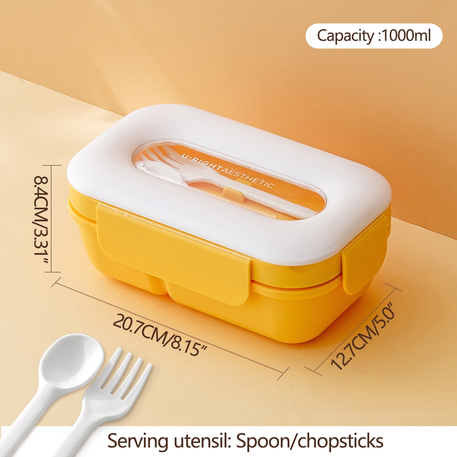 Heated Workspace Bento Box, Large Capacity Meal Container, Microwave ...