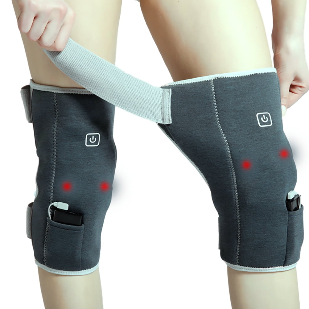 Heated And Vibration Knee Massager Brace Wrap Electric Heating Pad Massage For Knee Shoulder
