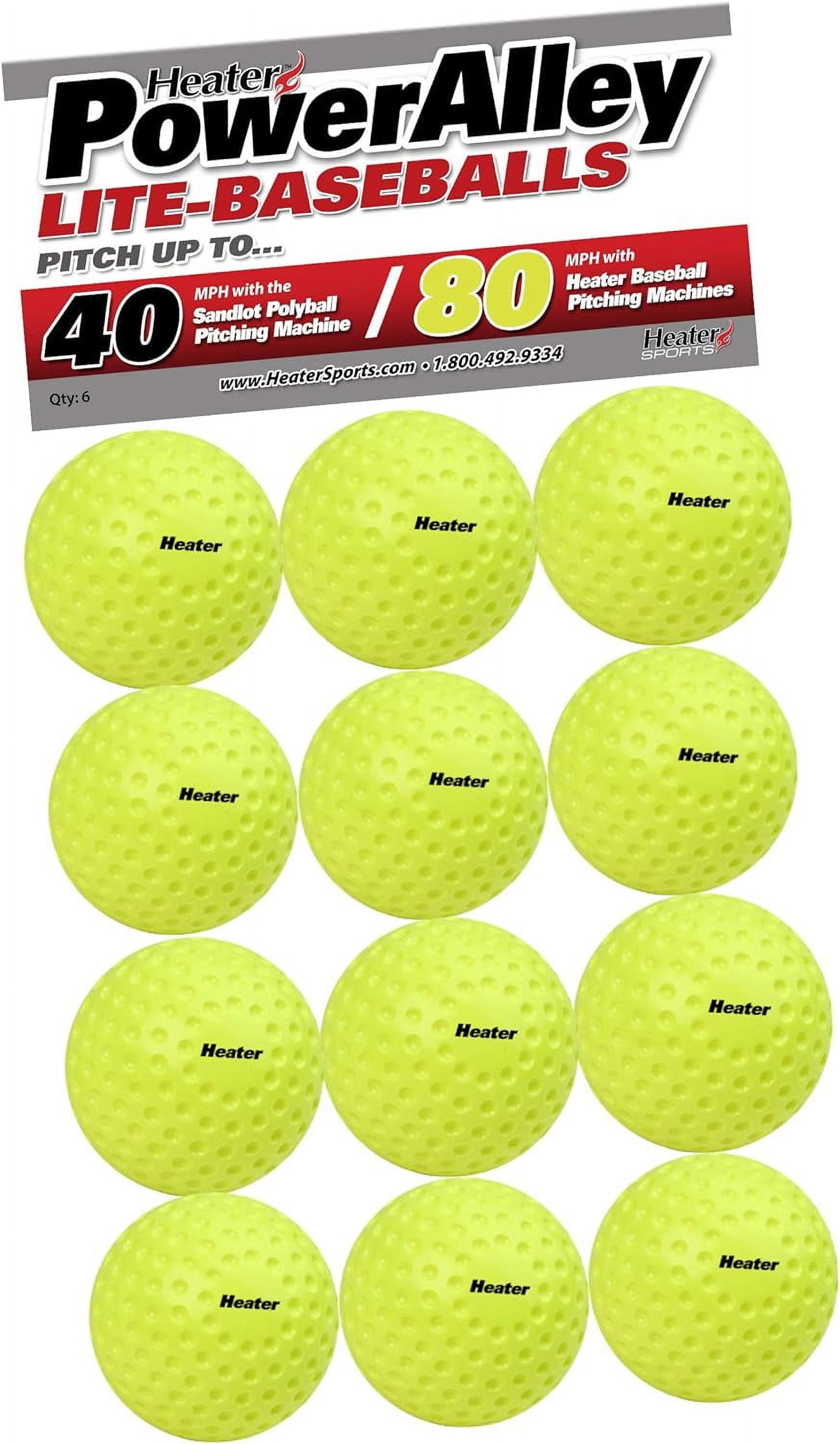 Heater [12 Pack] Sports PowerAlley 80 MPH Lite Balls & Trend Sports ...