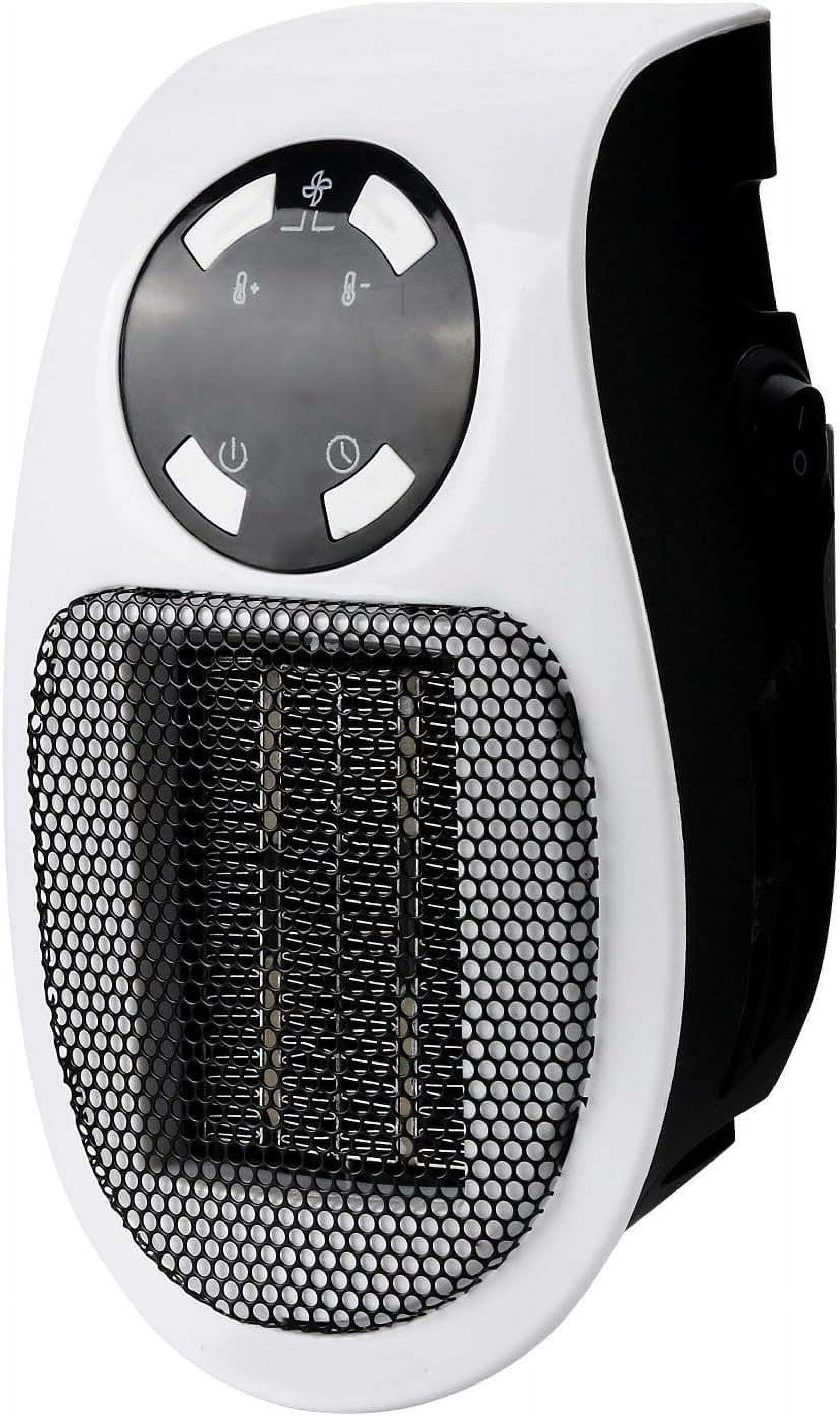 Heater, 2023 Upgrade 500W Smart Space Electric Fan Heater, Small Space ...