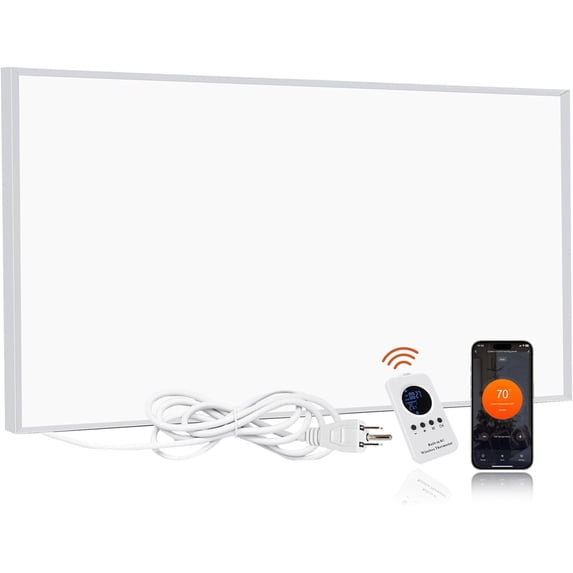 Heater Panel 800W- Wall Mounted Space Heat Panel Heater for Indoor Use ...