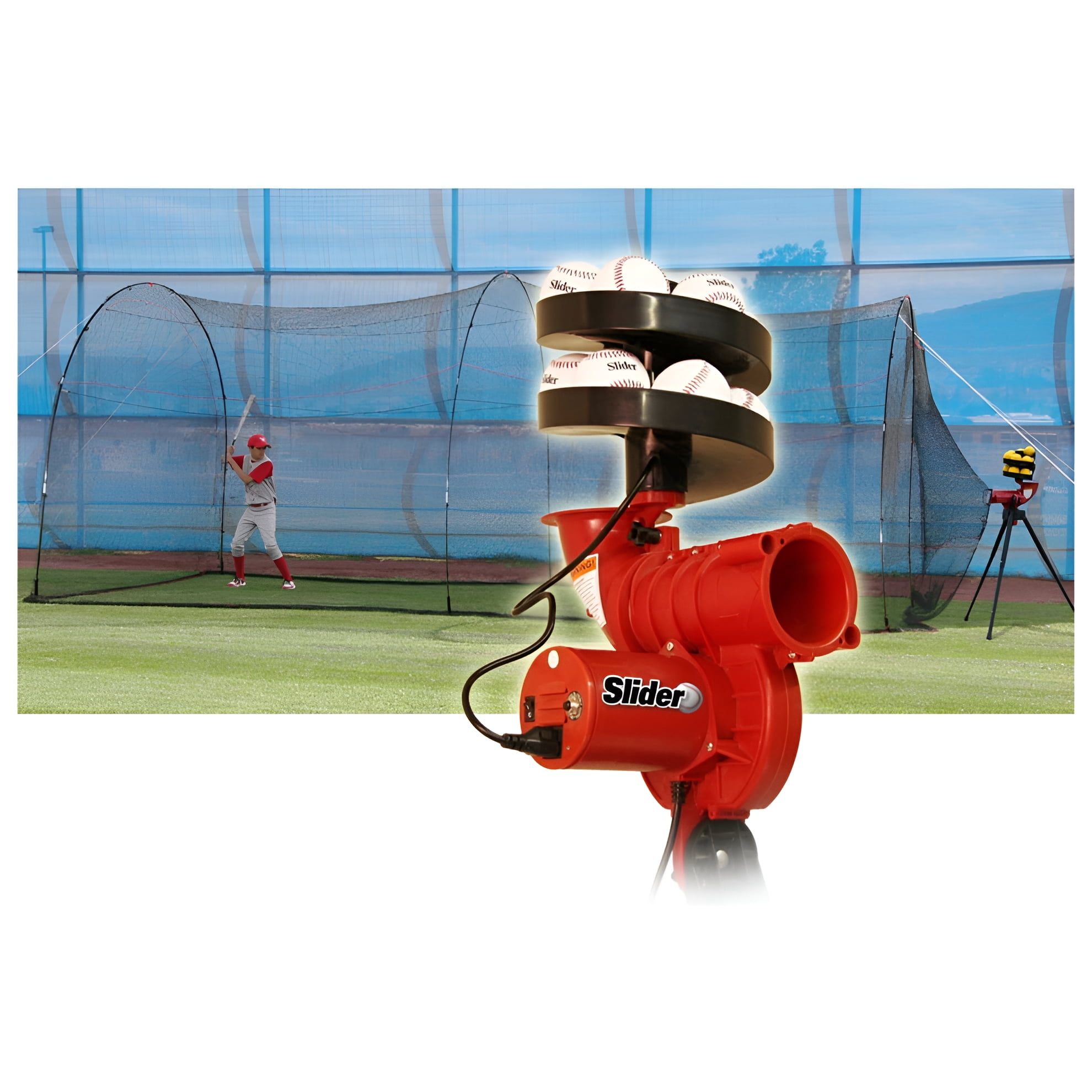 Heater Trend Sports Slider Lite-Ball Pitching Machine with Power Alley ...