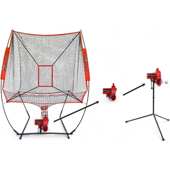 Heater Sports Double Play Pitch Back & Pitching Machine DP249 - Walmart.com
