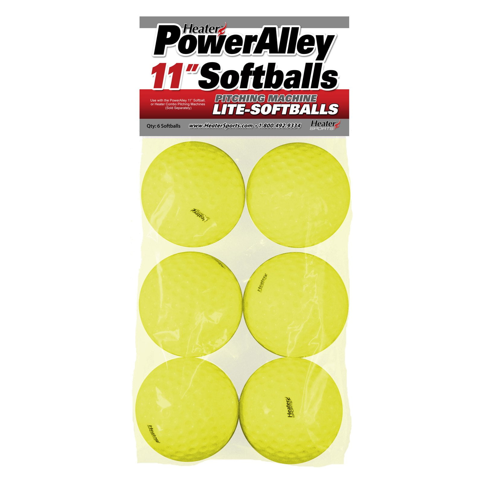 Heater Sports PowerAlley 11in Lite Softballs - Walmart.com