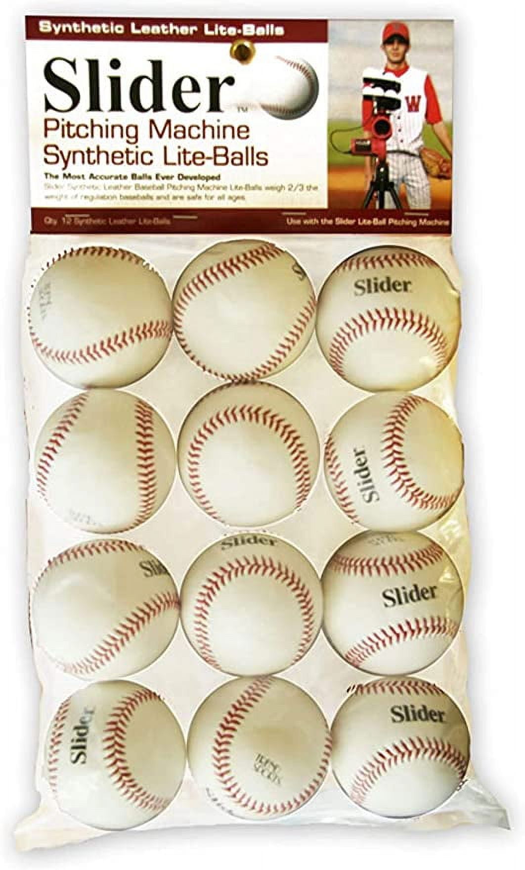 Heater Sports Slider Lite Synthetic Leather Pitching Machine Baseballs ...
