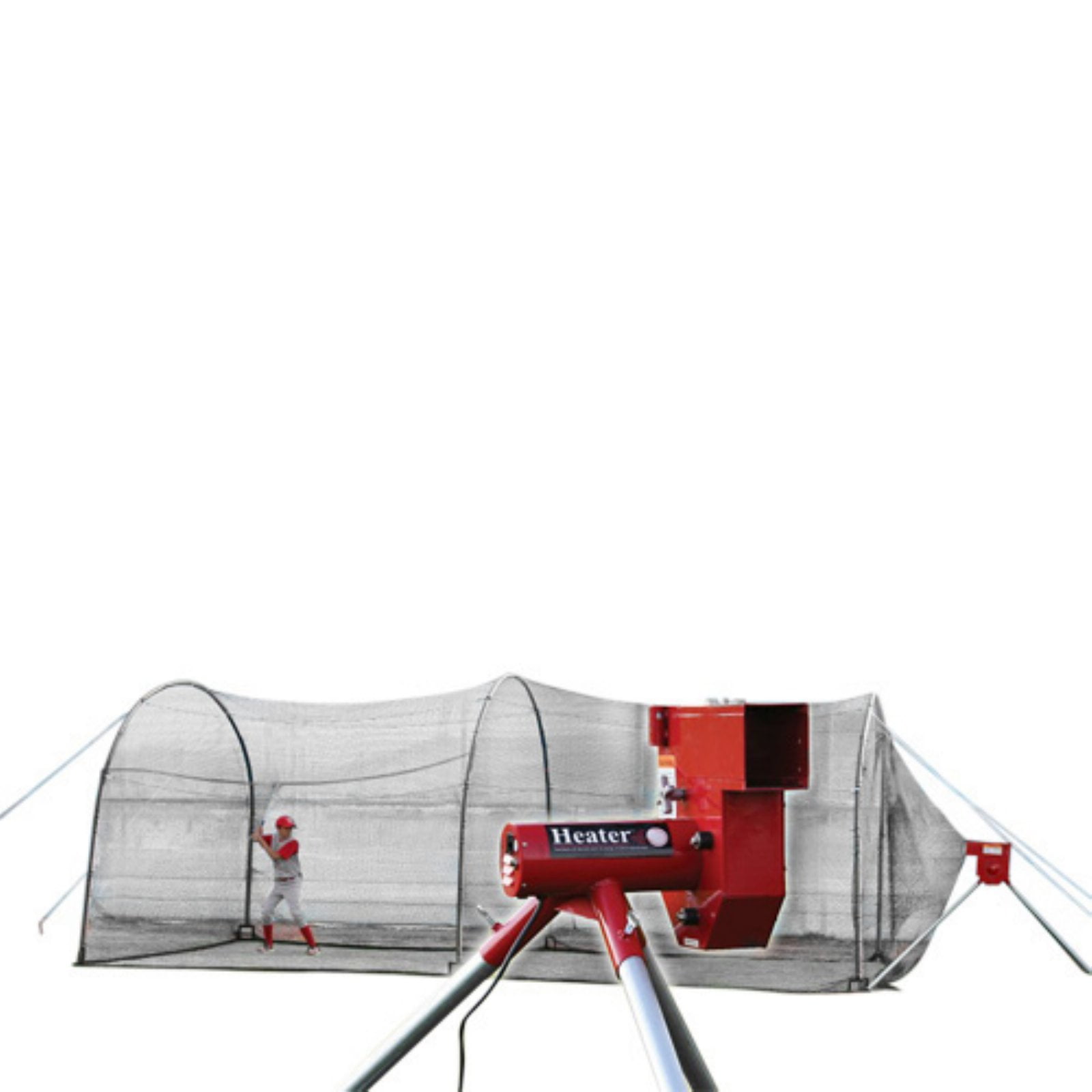 Heater Sports Sports Baseball Pitching Machine and Xtender 24 Batting ...