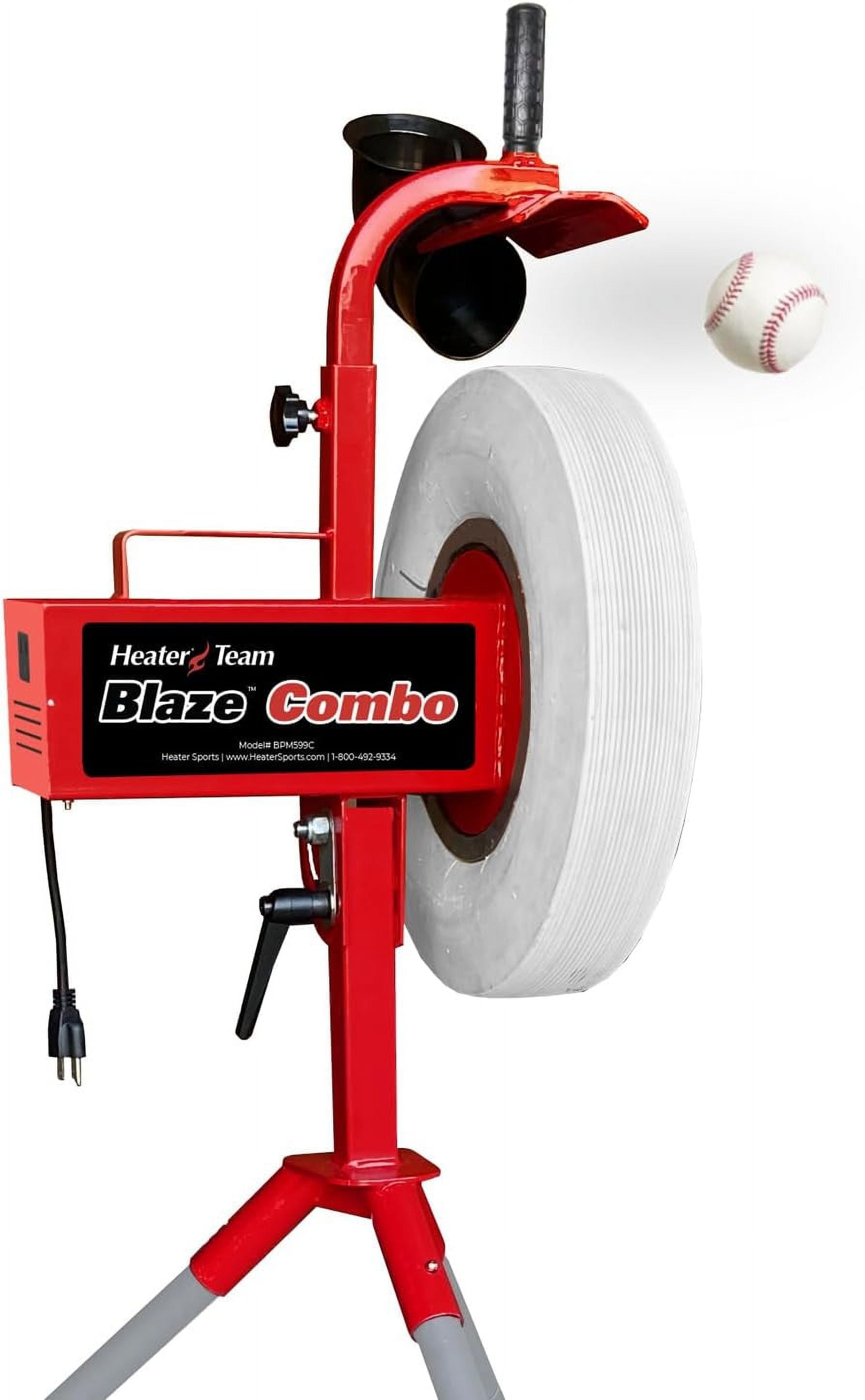 Heater Sports Blaze 70 MPH Baseball & Softball Pitching Machine with ...