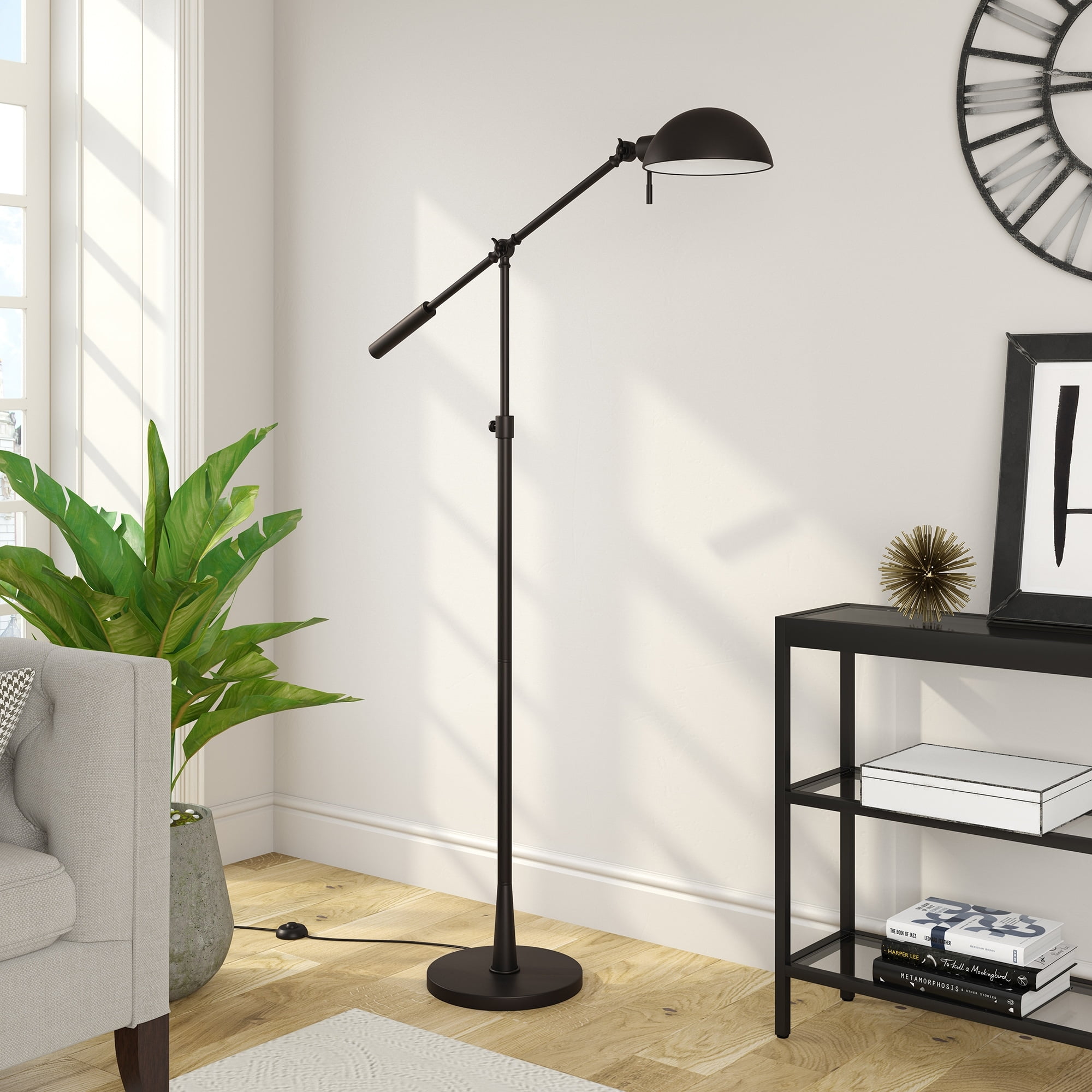 Heath & Cliff Dexter Floor Lamp Blackened Bronze Bronze - Walmart.com