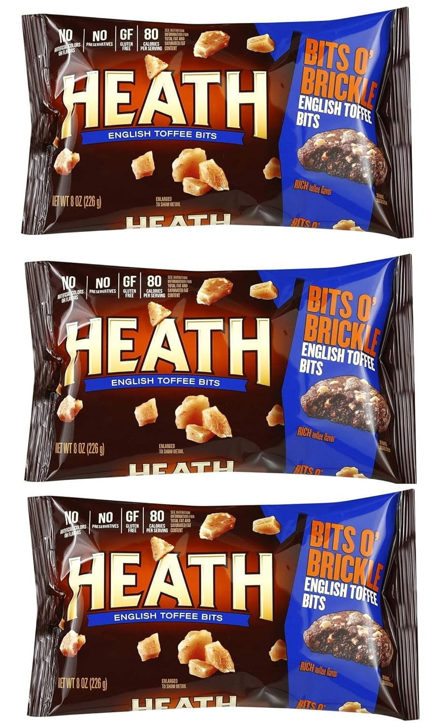 Heath English Toffee Bits - 8 oz - Bits O' Brickle - Pack of 3-24 Total ...