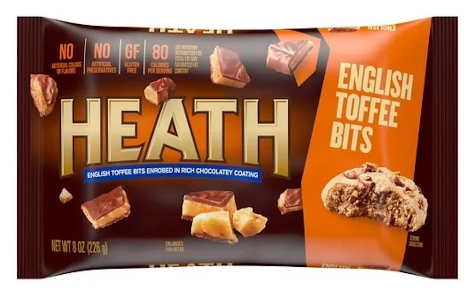 Heath Milk Chocolate Coated English Toffee Bits, Candy for Baking, 8 oz ...