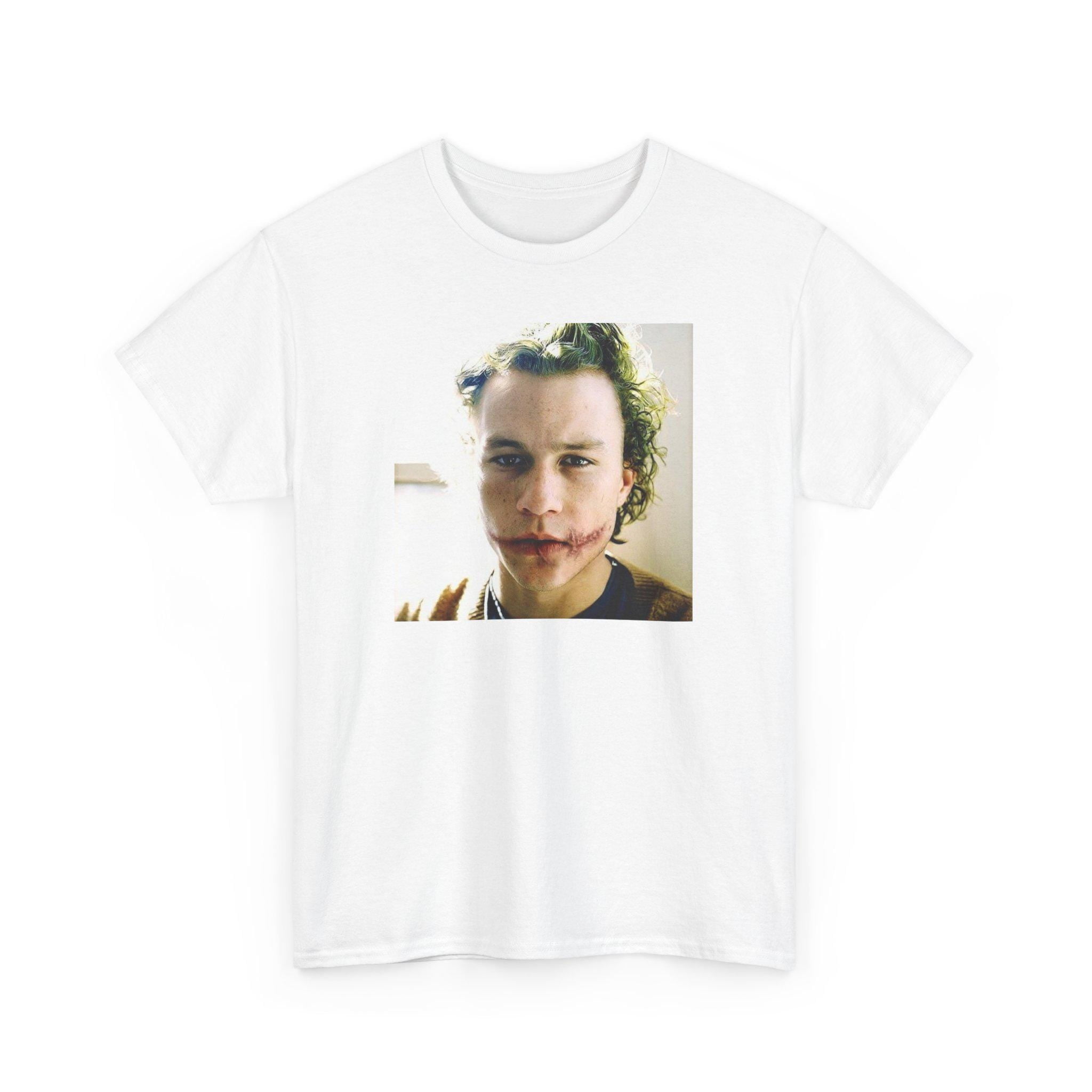 Heath Ledger Portrait T Shirt The Dark Knight Makeup Behind the Scenes ...