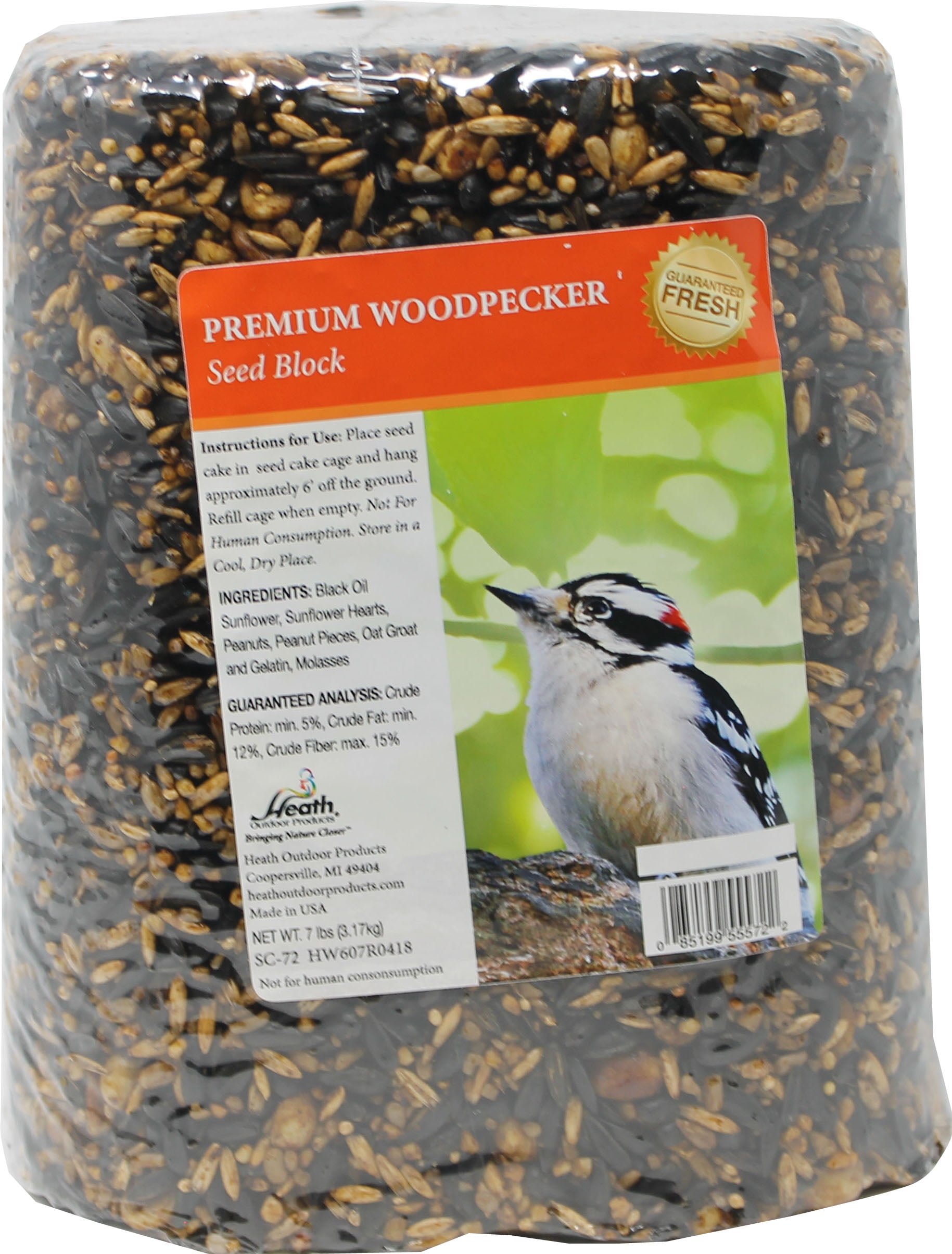 Heath Mfg Co P-Premium Woodpecker Block- Woodpecker 8 Lb - Walmart.com