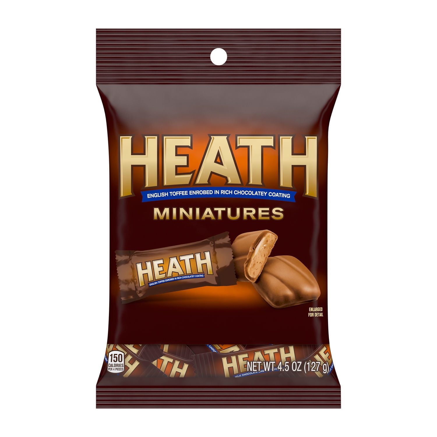(6 pack) Heath Miniatures Chocolatey English Toffee Candy, Bag 4.5 oz ...
