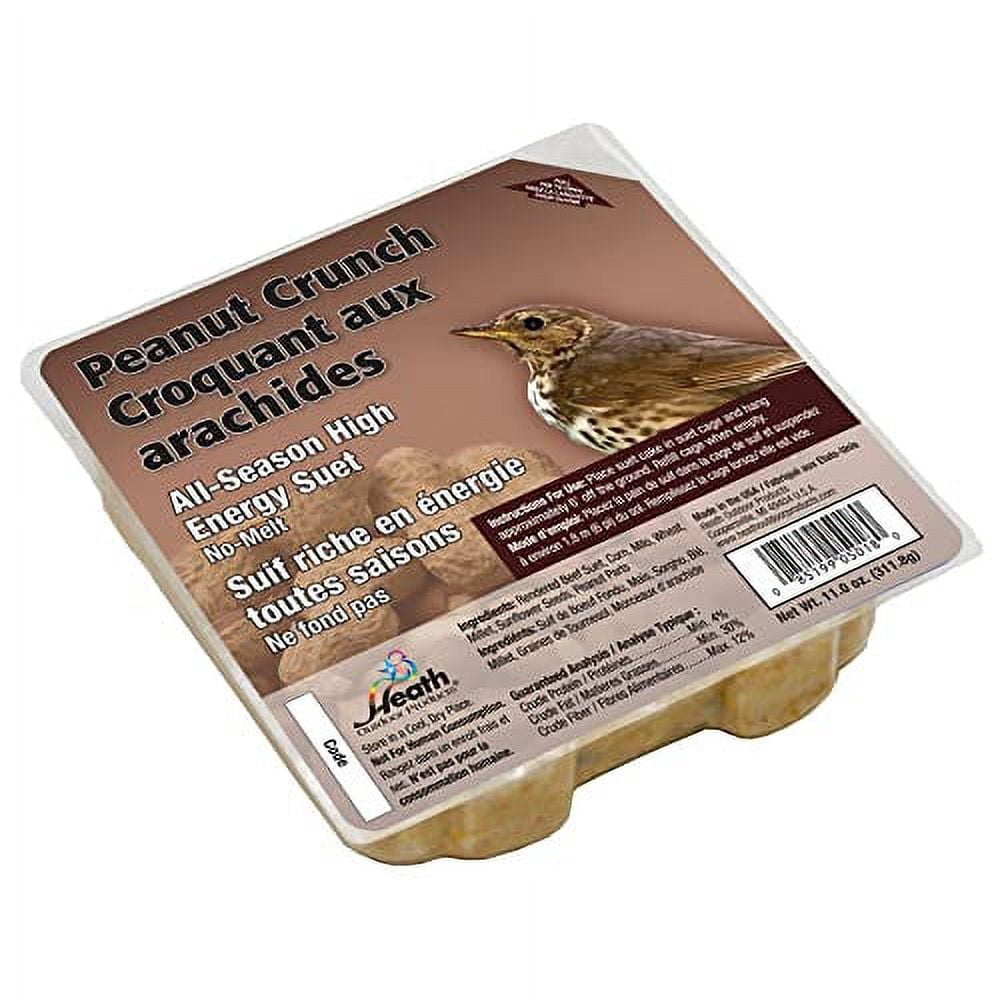 Heath Outdoor Products DD-18 Peanut Crunch Suet Cake, 12-Pack - Walmart ...