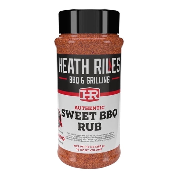 Heath Riles BBQ Rub, Sweet Seasoning, 10 oz, Perfect for Smoking ...