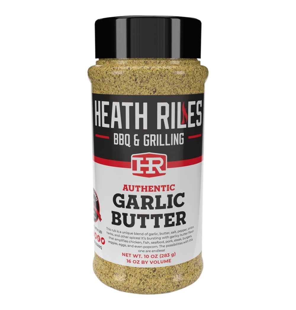 Heath Riles BBQ Rub BCF26 - Garlic Butter Seasoning, Champion Pitmaster Recipe, Legendary Rubs ...