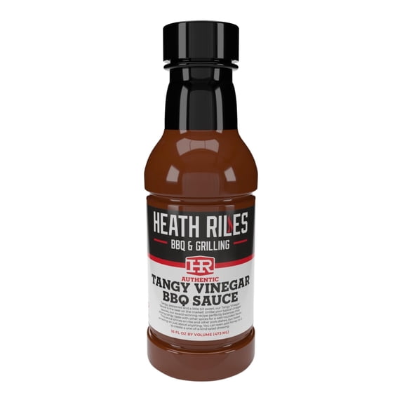 Heath Riles BBQ Tangy Vinegar Barbecue Sauce, Pepper Ketchup Flavor, 16 ...
