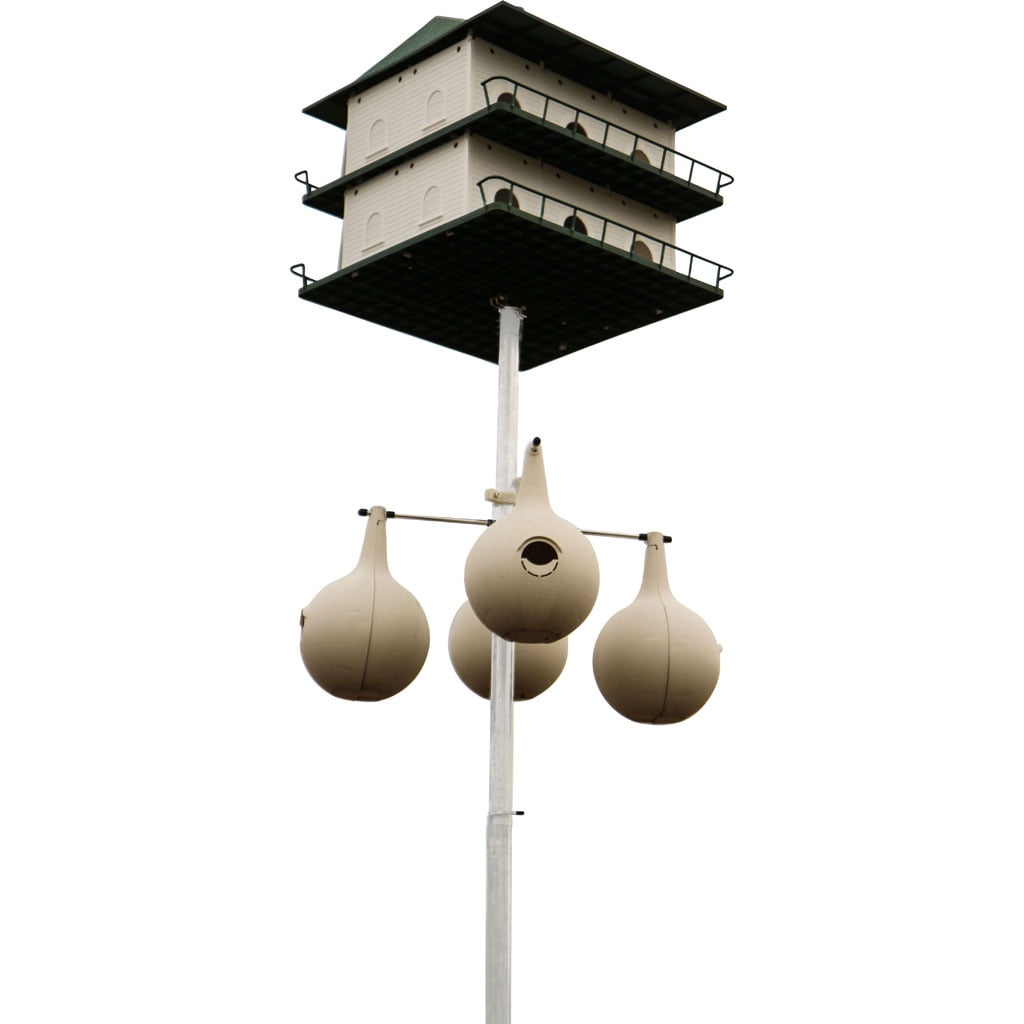 Heath White 15' Telescoping Martin House and Gourds Pole for Bird ...