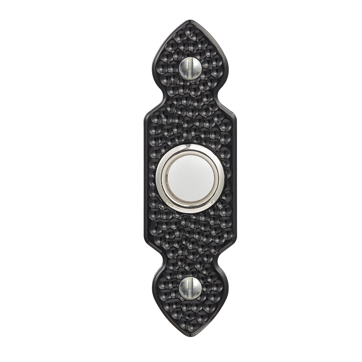 Heath Zenith Heath Zenith Black Plastic Wired Lighted Push Doorbell ...