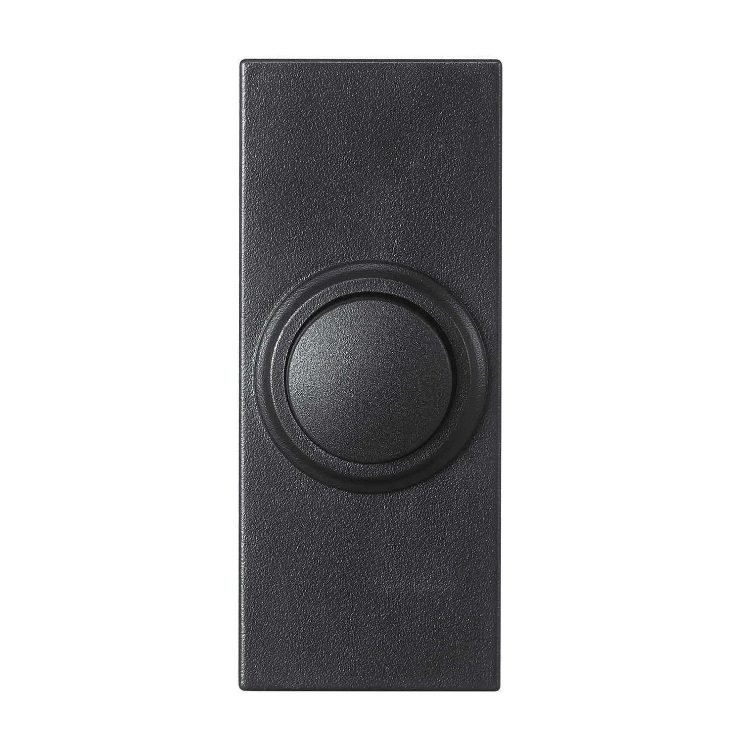 Heath Zenith Heath Zenith Black Plastic Wireless Push Button Doorbell ...