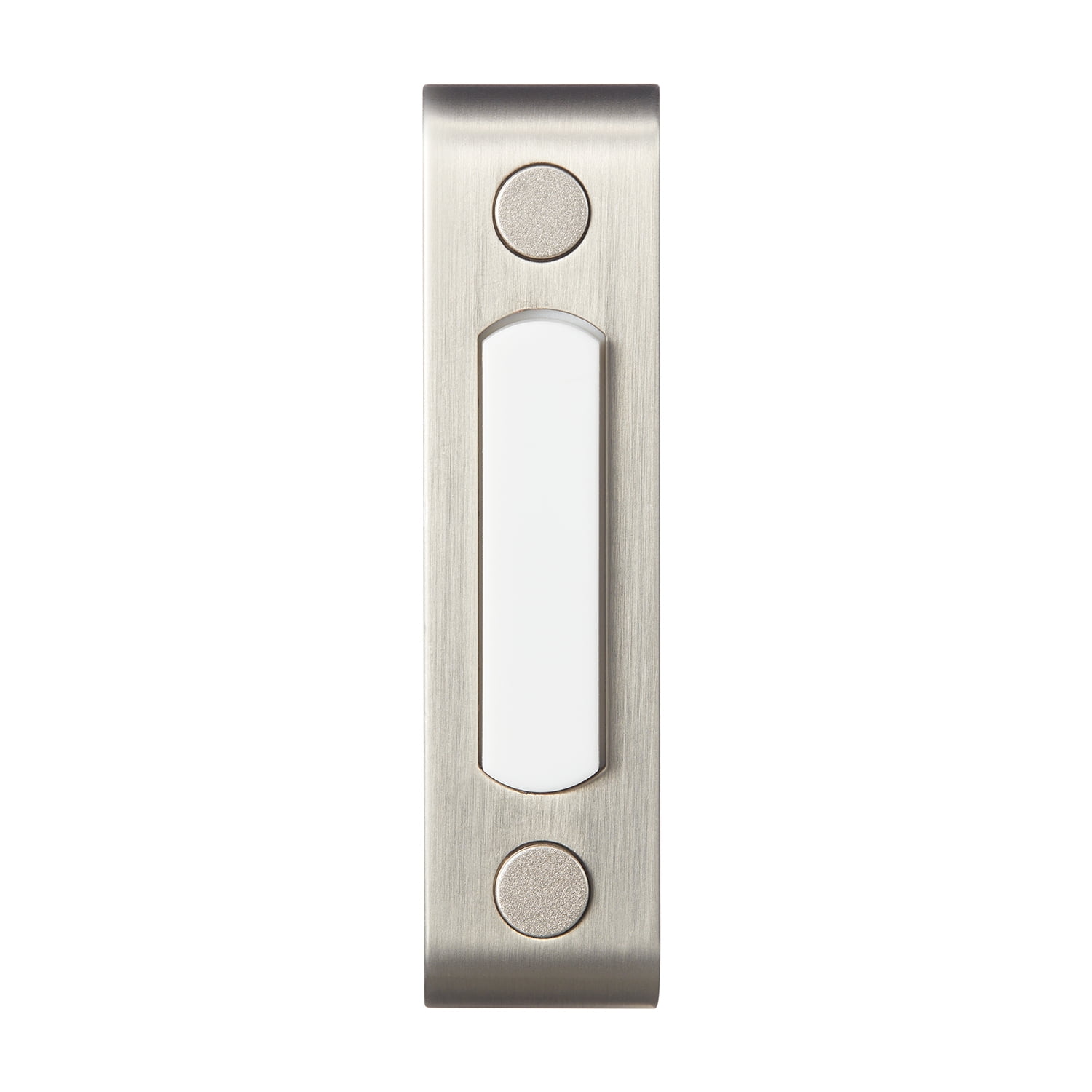 Heath Zenith Heath Zenith Satin Nickel Metal Wired Lighted Push ...